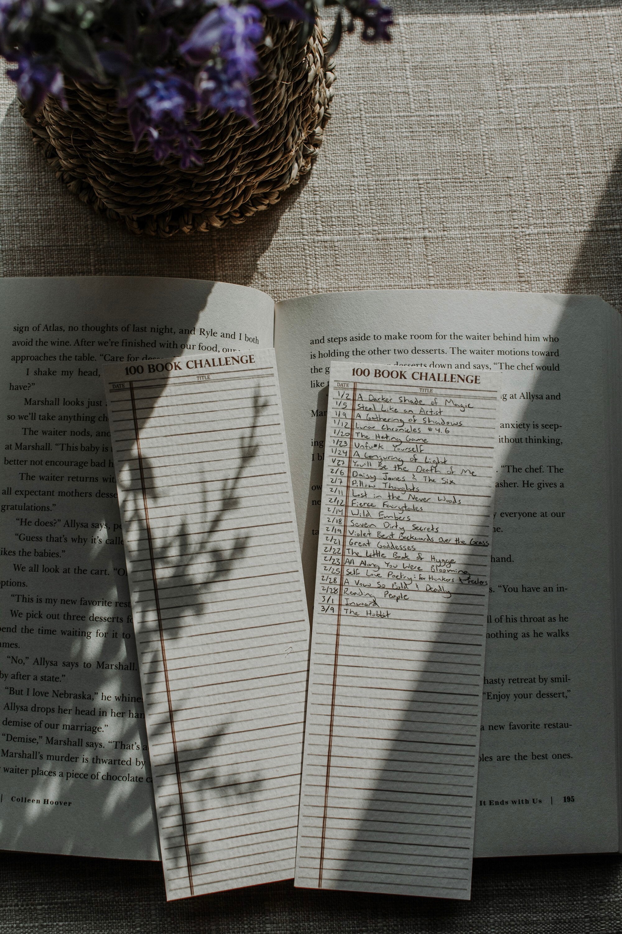 100 Book Challenge Library Card | Reading Log Tracker Bookmark - Etsy
