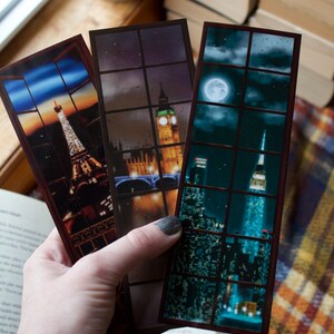 New York Skyline | Rainy Window Bookmark - Etsy