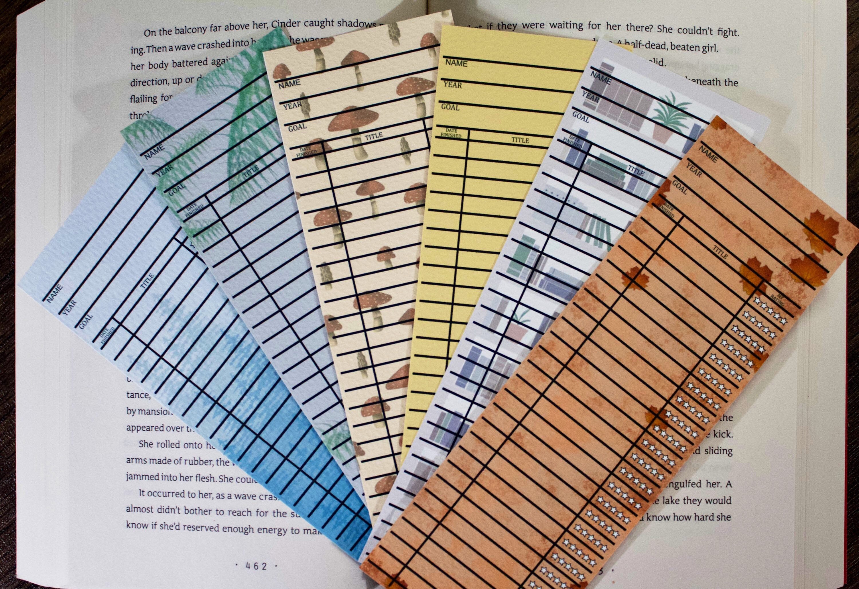 Reading Goal Tracker Bookmark starred - Etsy