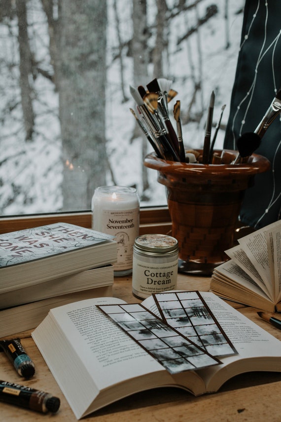 Snowy Winter Window Bookmark - Etsy