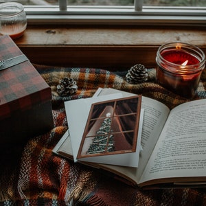 Christmas Card | Holiday Window Blank Greeting Card Set | Envelopes ...