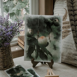 Green Apple Tree Print - Etsy