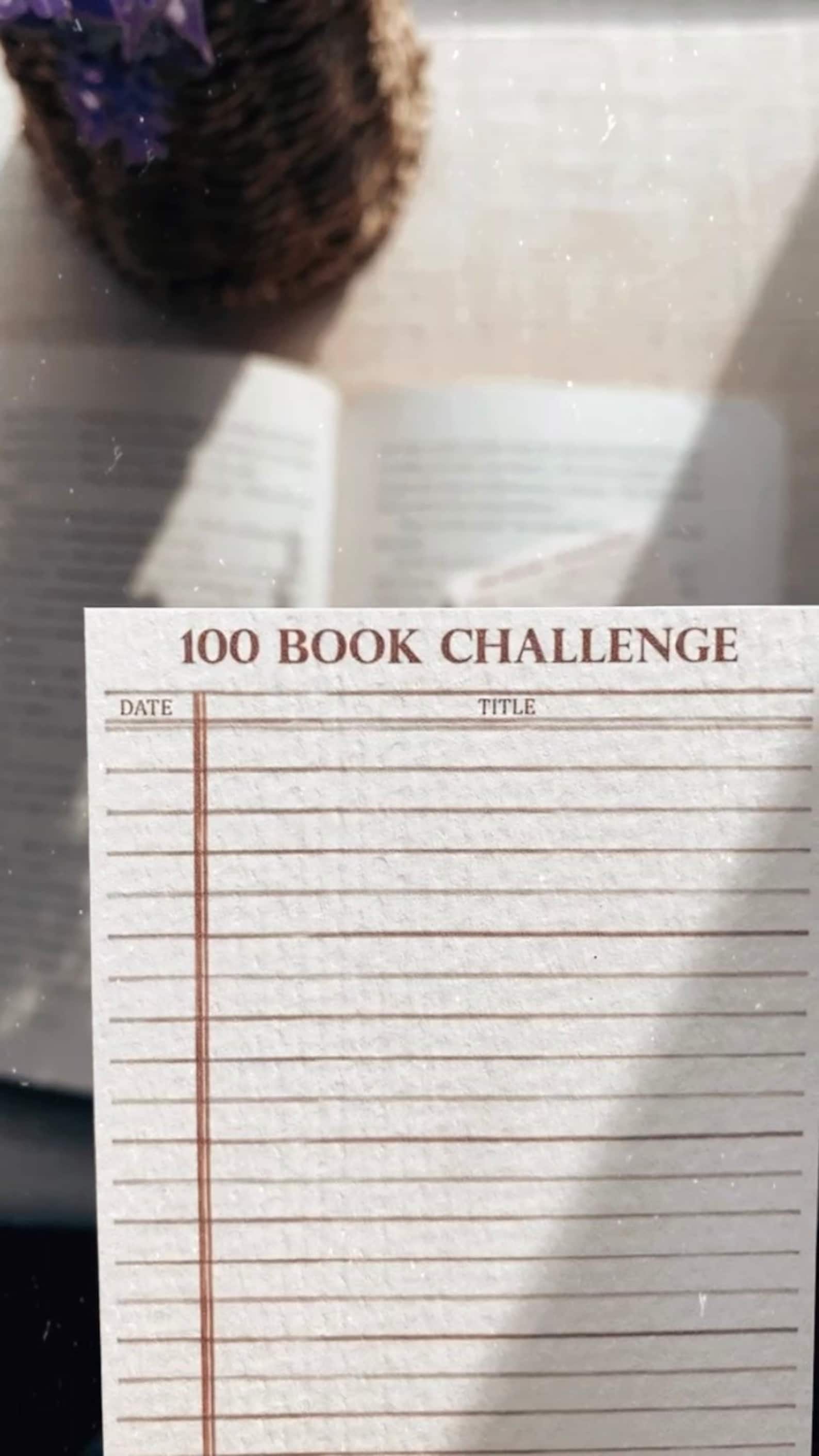 100 Book Challenge Library Card Reading Log Tracker Bookmark - Etsy