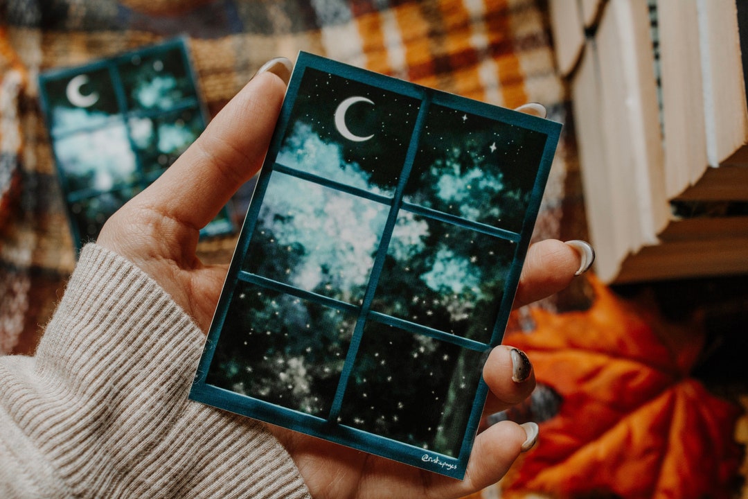 Night Sky & Fireflies | Celestial Window Sticker - Etsy