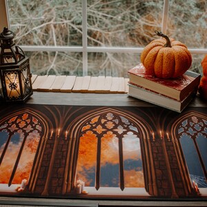 Cathedral Autumnal Full Moon Desk Mat - Etsy