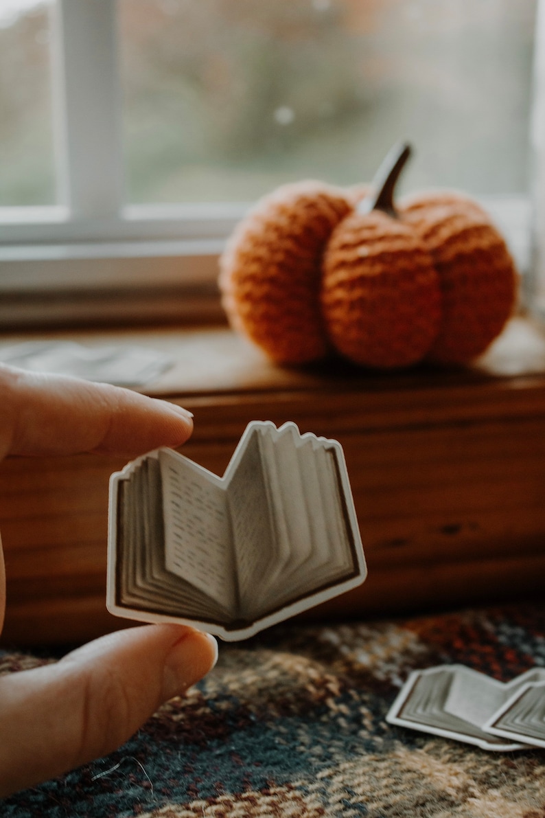 Open Book Sticker - Etsy
