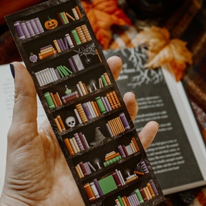 Spooky Season Halloween Bookshelf Bookmark - Etsy
