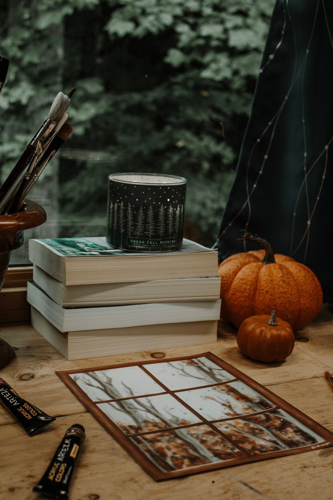 Rainy Late Fall Window Print - Etsy