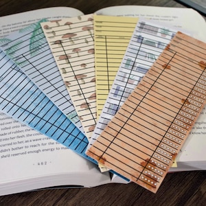 Reading Goal Tracker Bookmark (starred) - Etsy