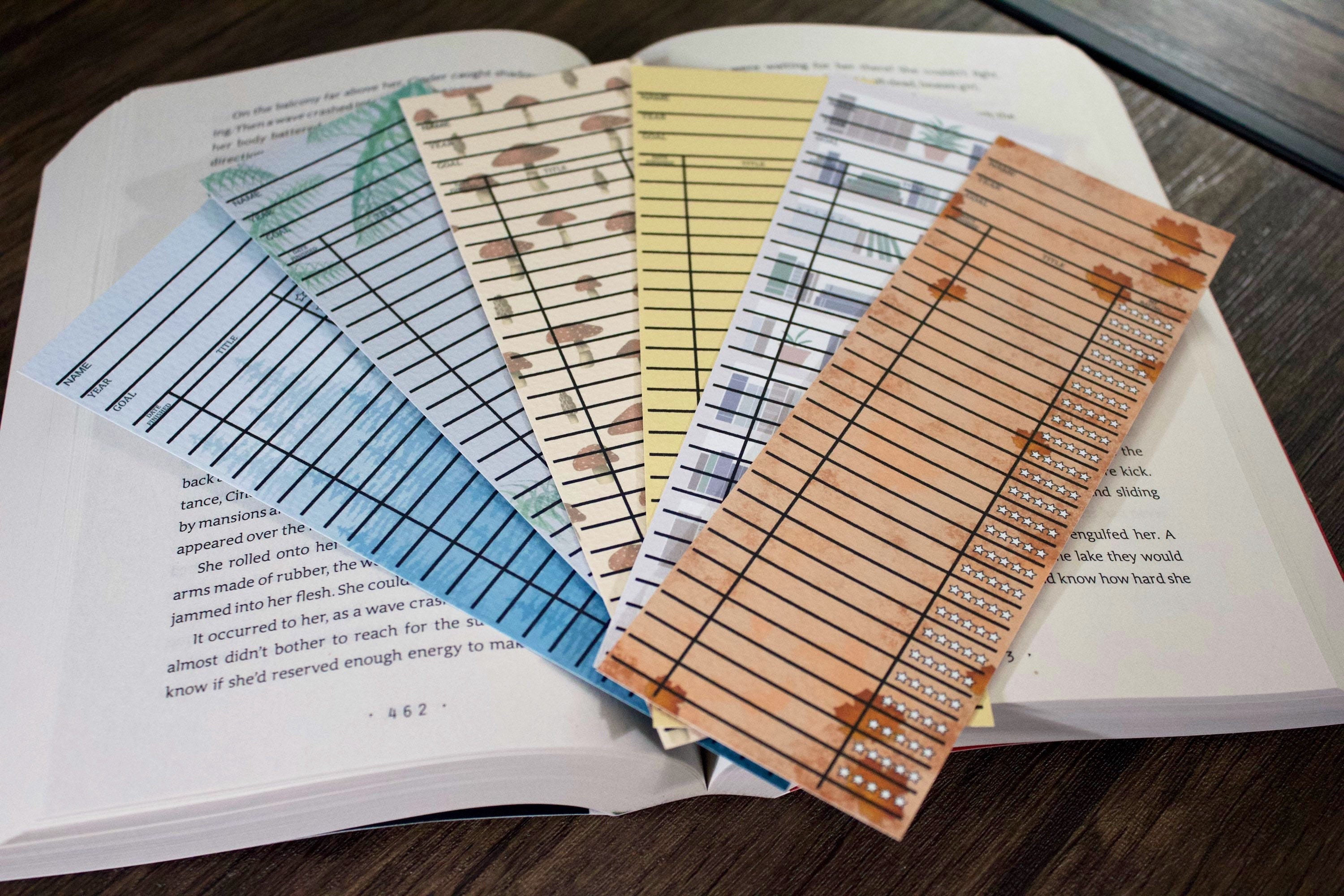 Reading Goal Tracker Bookmark starred - Etsy