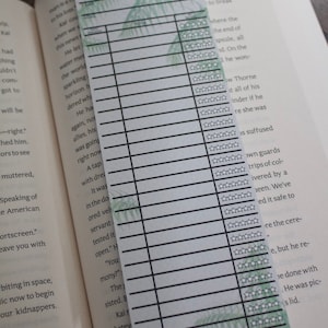 Reading Goal Tracker Bookmark (starred) - Etsy