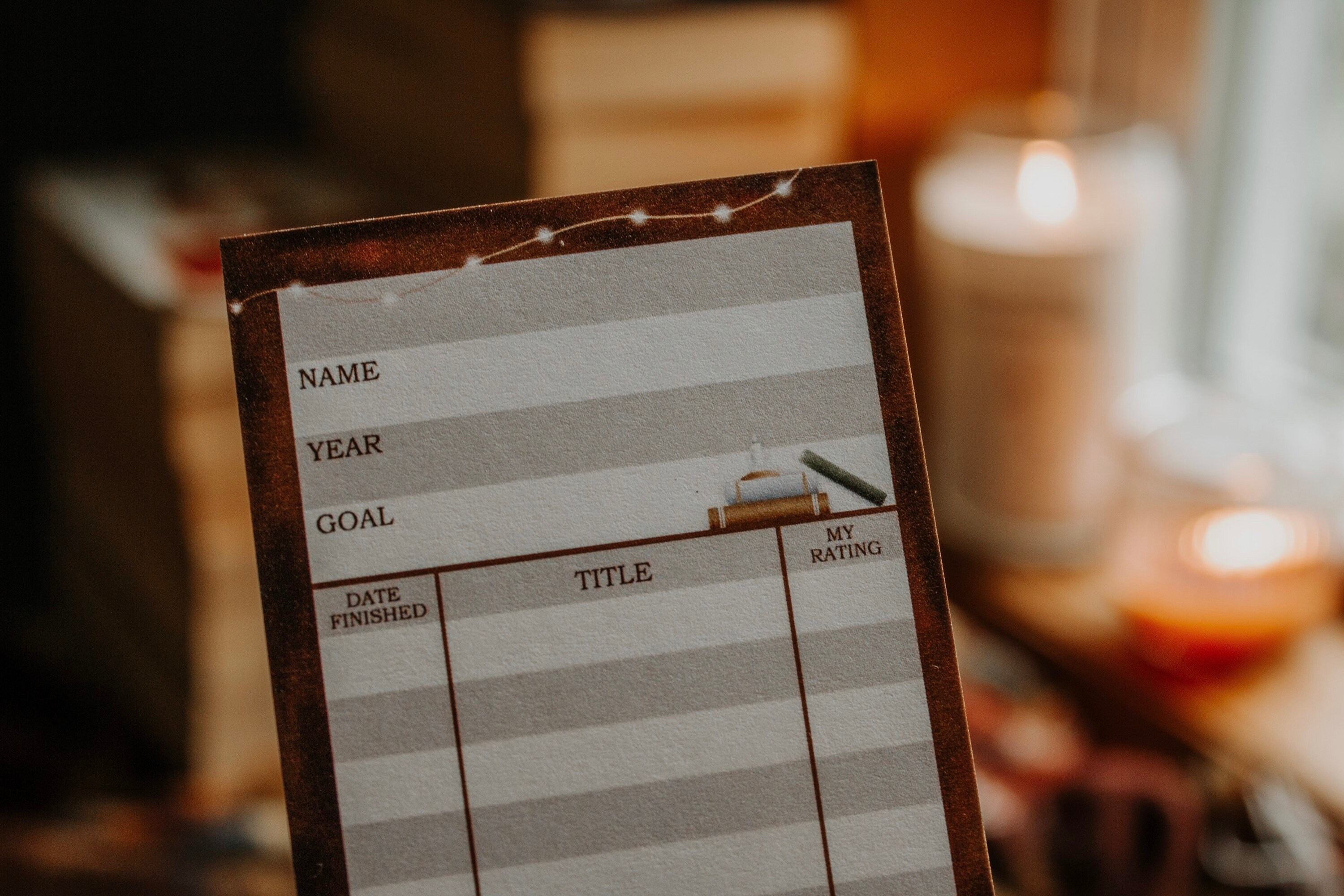 Yearly Reading Goal Tracker Book Log Bookmark - Etsy