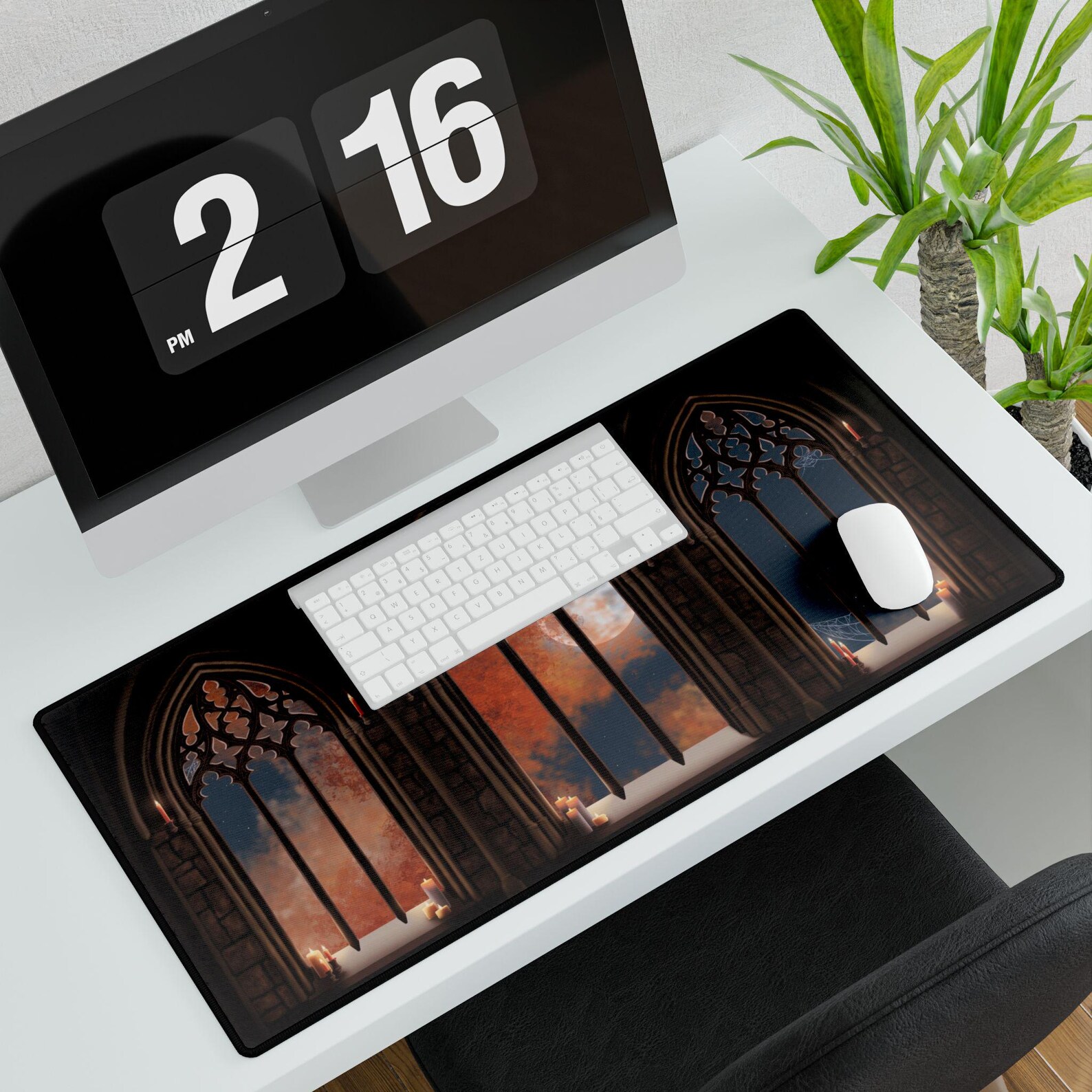 Cathedral Autumnal Full Moon Desk Mat - Etsy