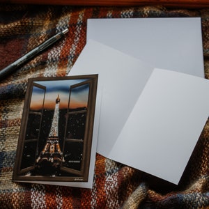 Paris Window Blank Greeting Card Set | Envelopes Included! - Etsy