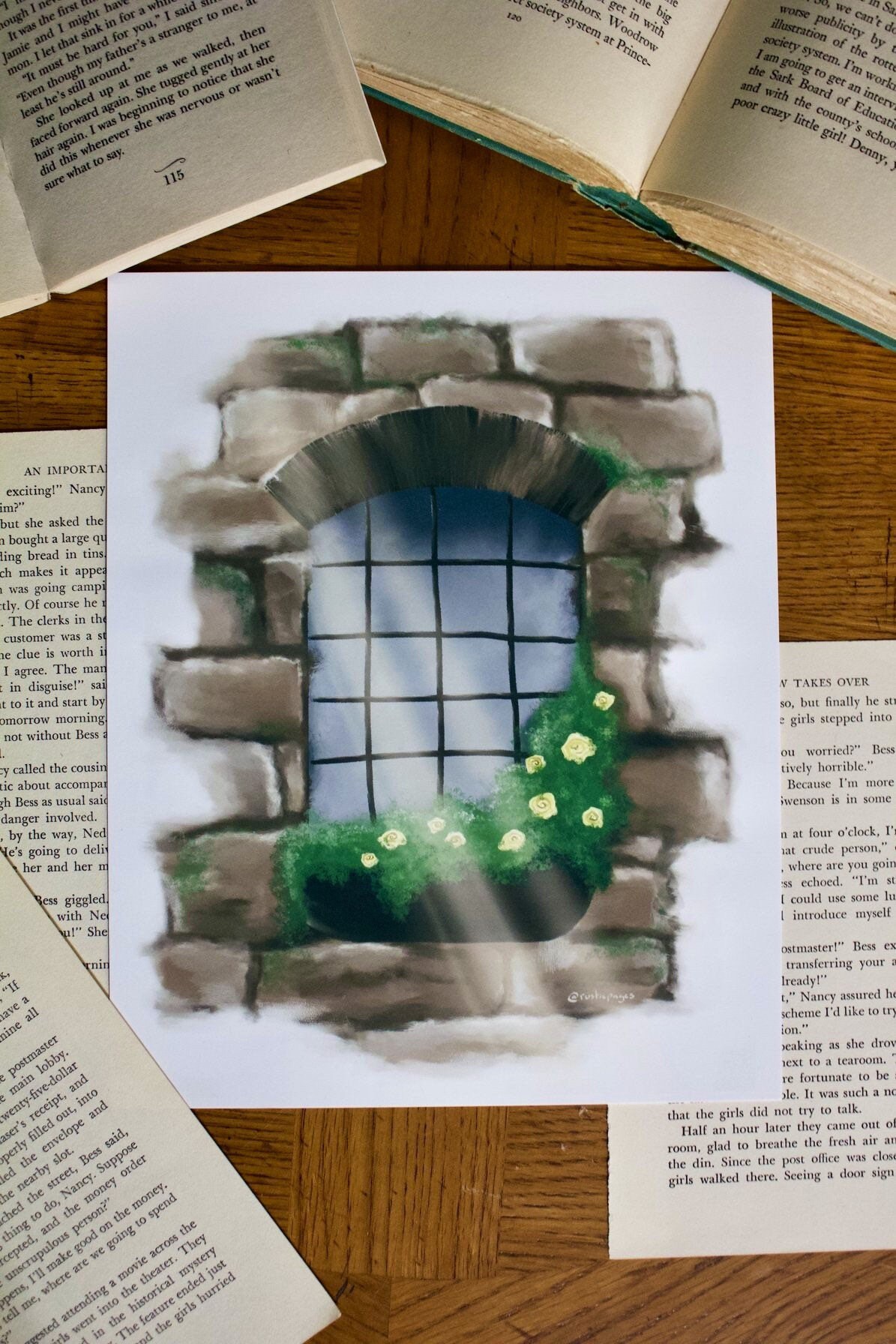 Cottage Window Print - Etsy