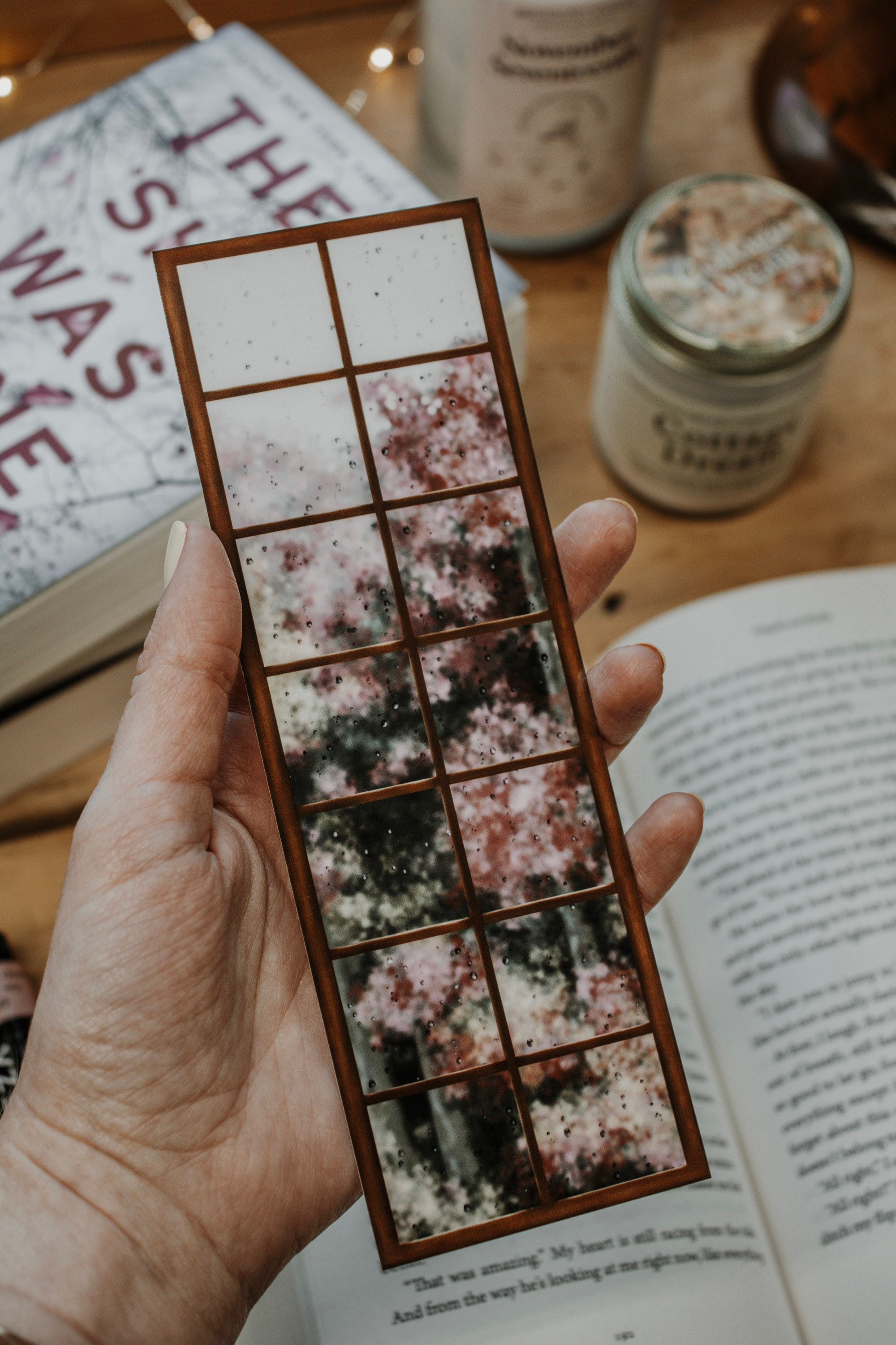 Rainy Spring Window Bookmark - Etsy