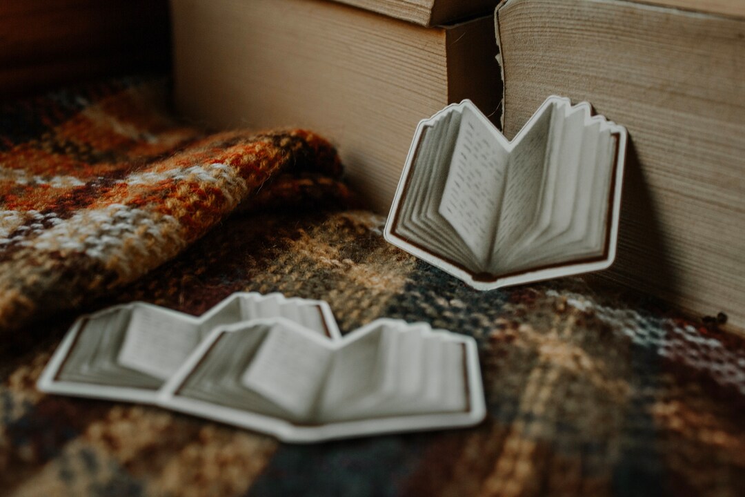 Open Book Sticker - Etsy