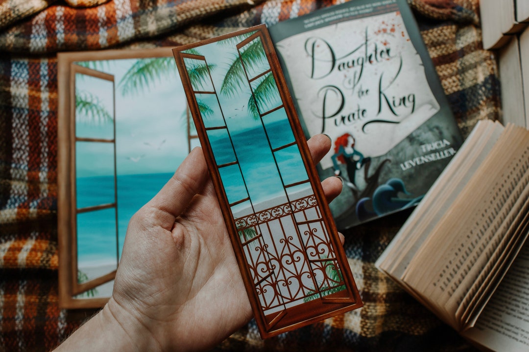 Seaside Cottage Window Bookmark - Etsy