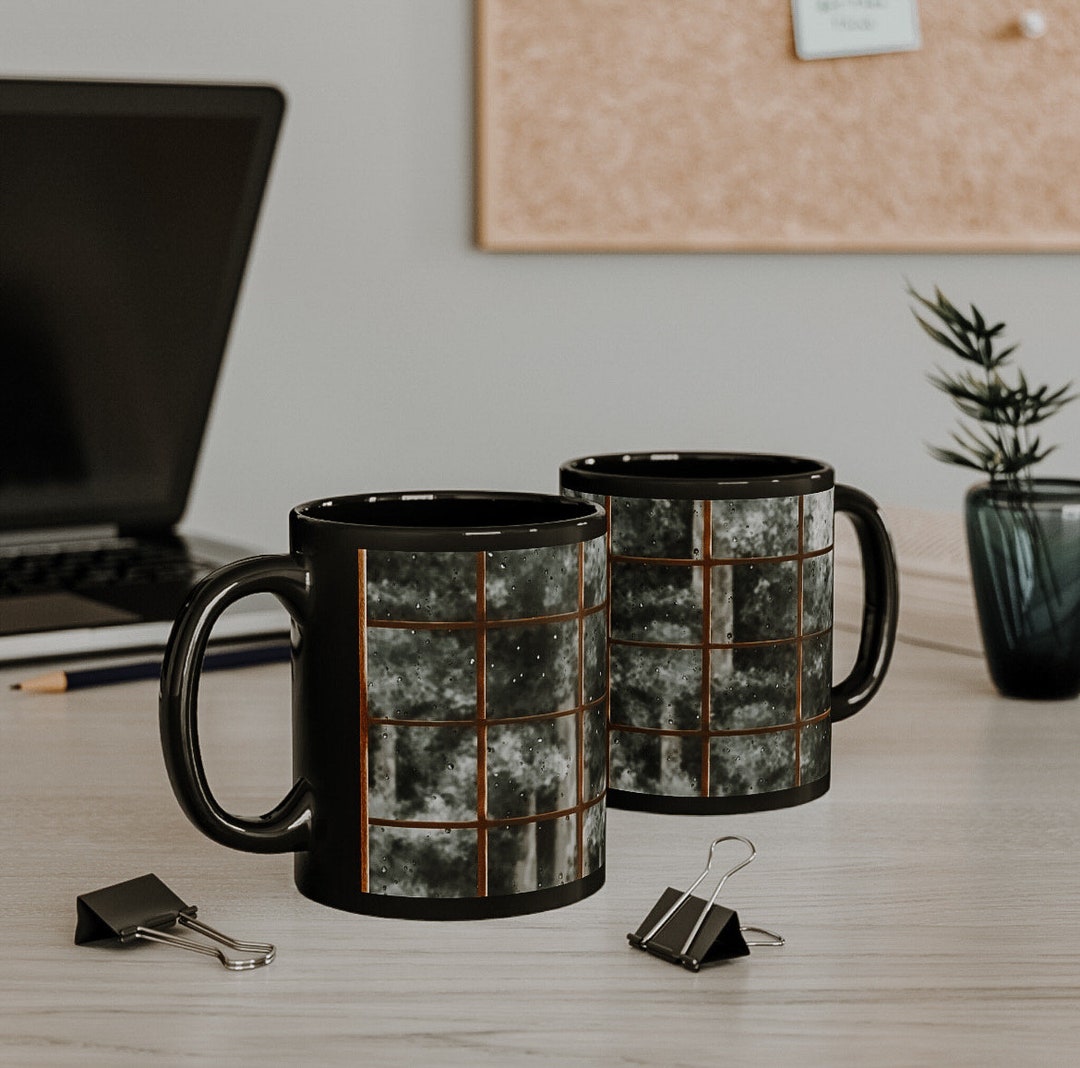 Rainy Summer Window | Seasonal Black Mug (11oz) - Etsy