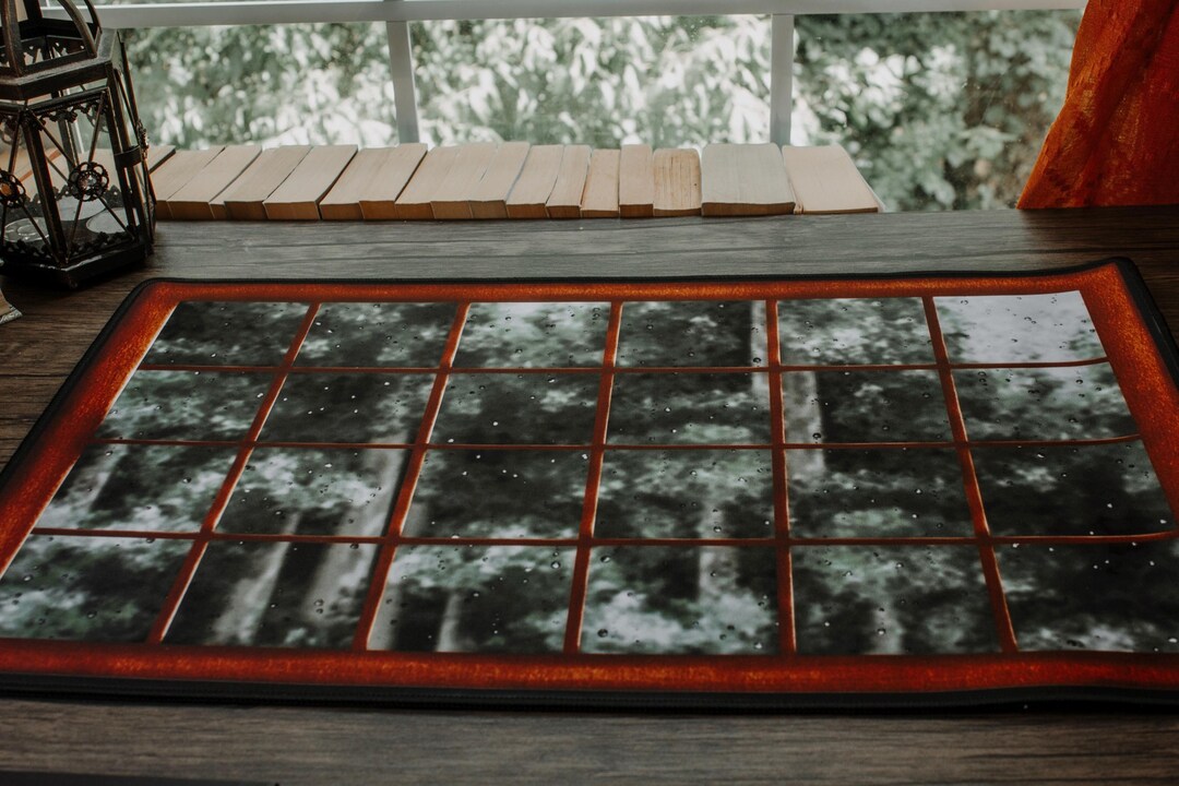 Rainy Summer Window Desk Mat - Etsy