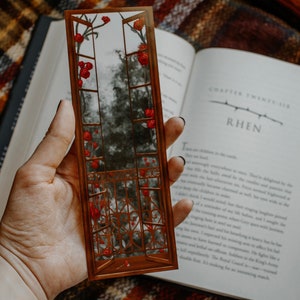 Rose Balcony Window Bookmark - Etsy