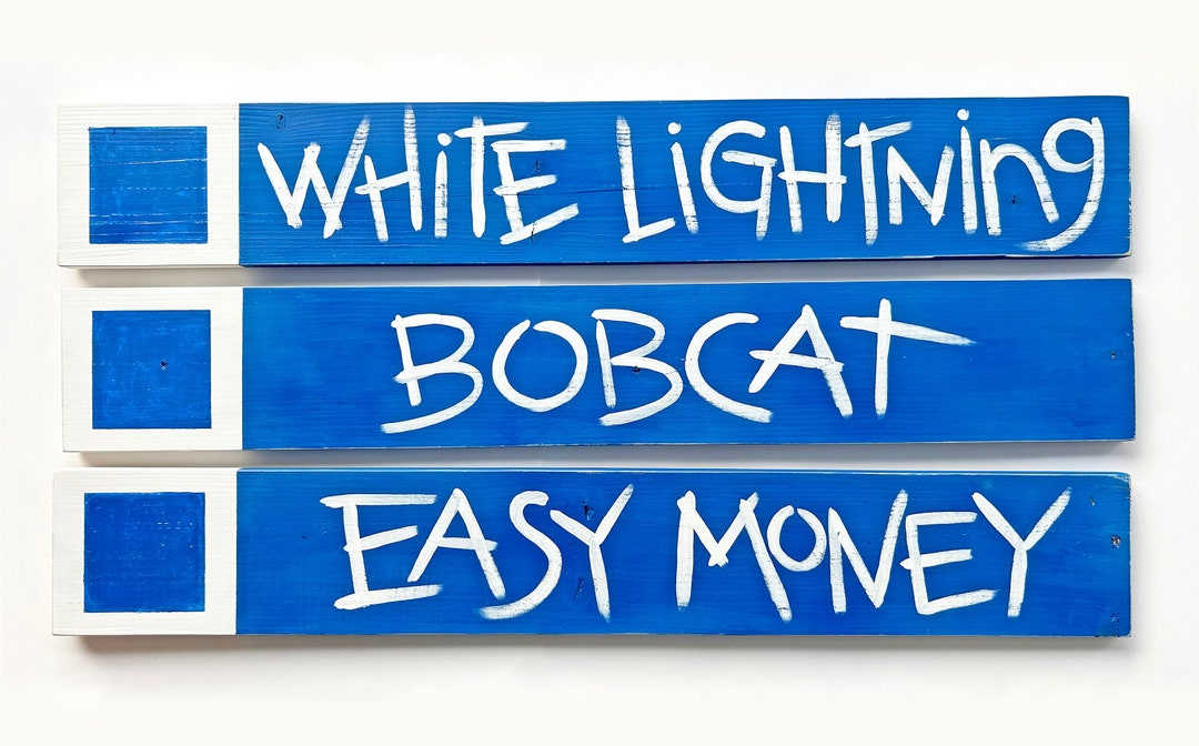 CUSTOM SKI TRAIL Sign Blue Square Intermediate Run, Ski Mountain Wood ...