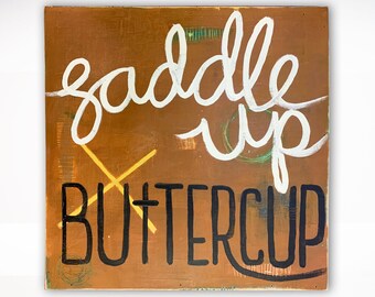 Saddle up Sign - Etsy