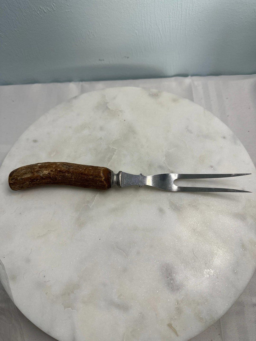 Vintage Antler or Bone Meat Fork - Etsy