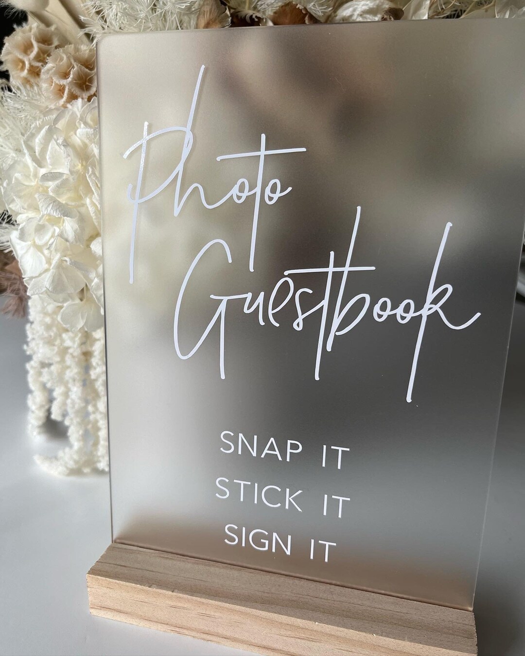 Wedding Signage Frosted Acrylic, A5 Wedding Signage, Acrylic Signage ...