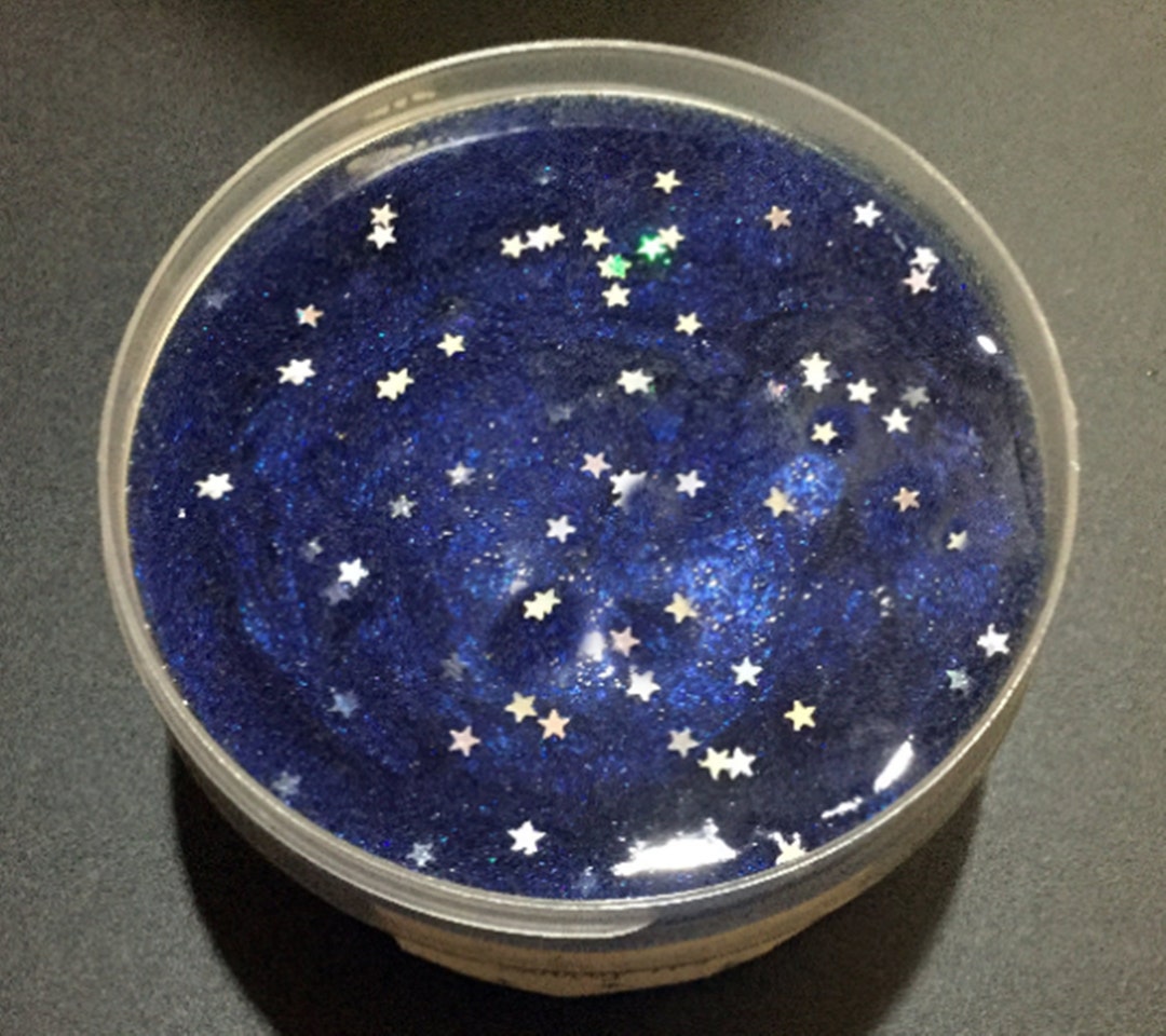 Starry Night A Clear Glue Based Slime With Holo Stars Throughout. Comes ...