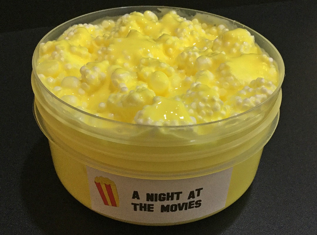 Buttered Popcorn Slime: Crunchy Texture With Popcorn Charm - Etsy