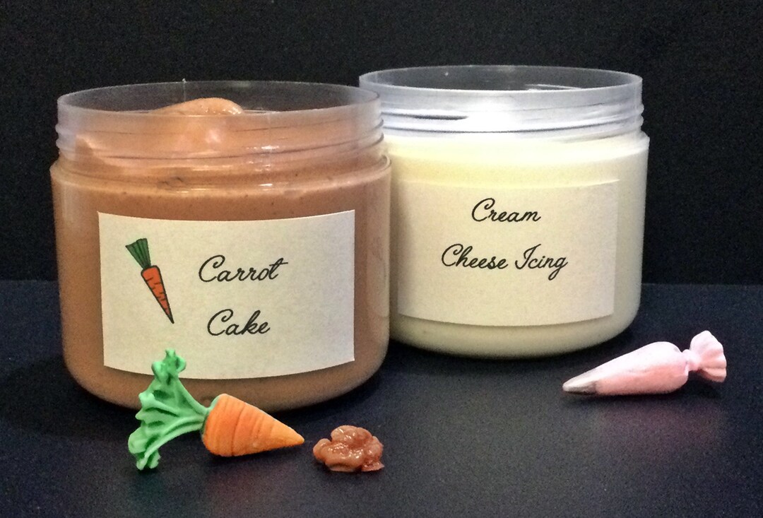 Carrot Cake & Cream Cheese Icing Duo a Cloud Creme Slime Paired With a ...