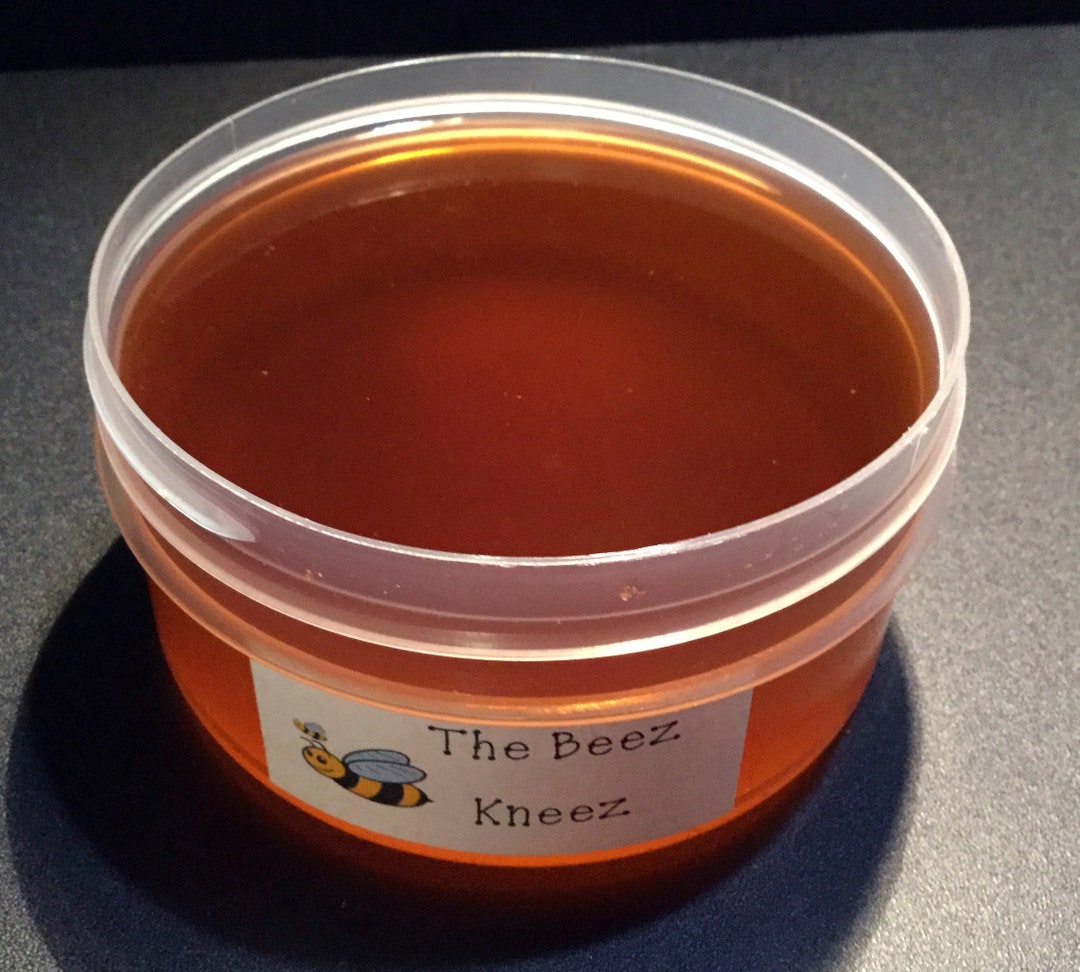 The Beez Kneez Clear slime in a perfect honey shade and scent complete ...