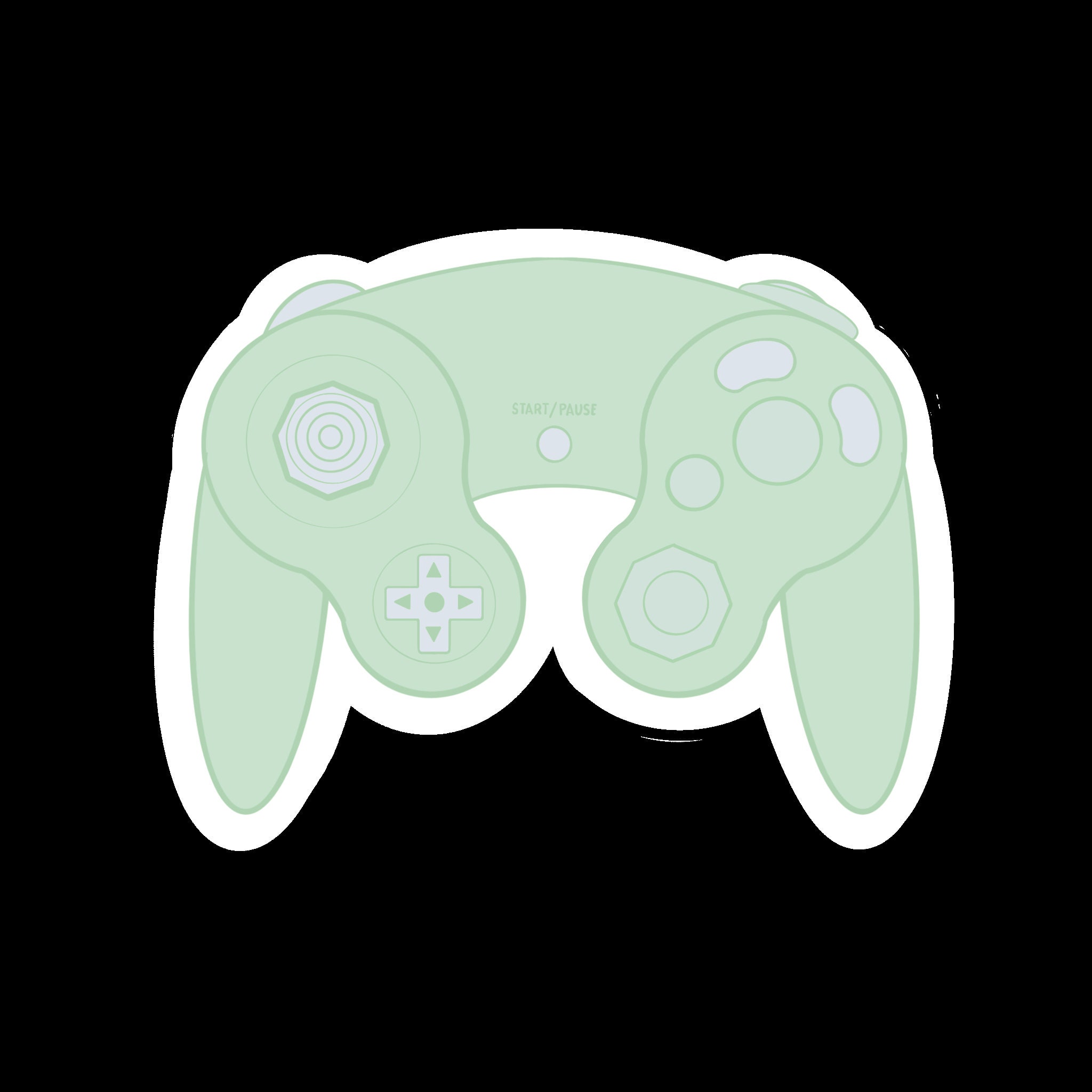 Pastel Gamecube Controller Sticker - Etsy