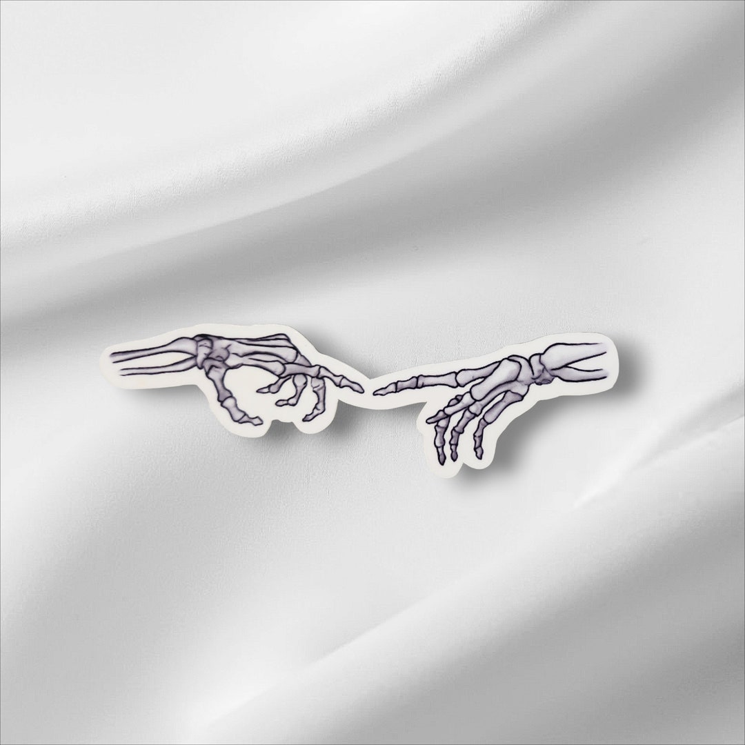 Creation of Adam Skeleton Sticker - Etsy