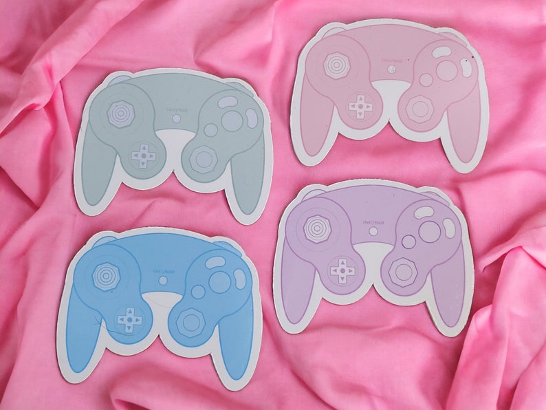 Pastel Gamecube Controller Sticker - Etsy