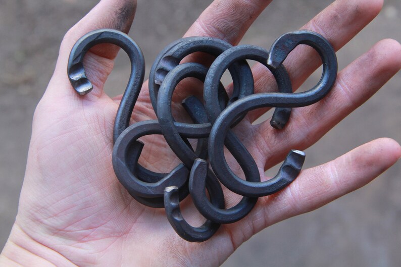 S-hooks / Forged / Hooks for Hanging - Etsy