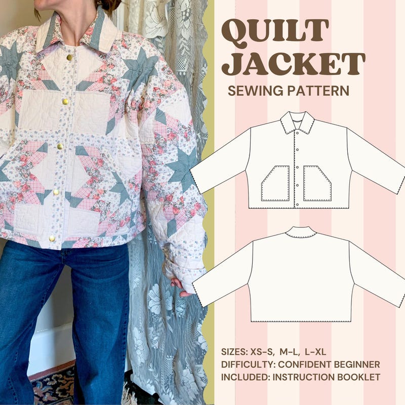 Crop Jacket Pattern - Etsy