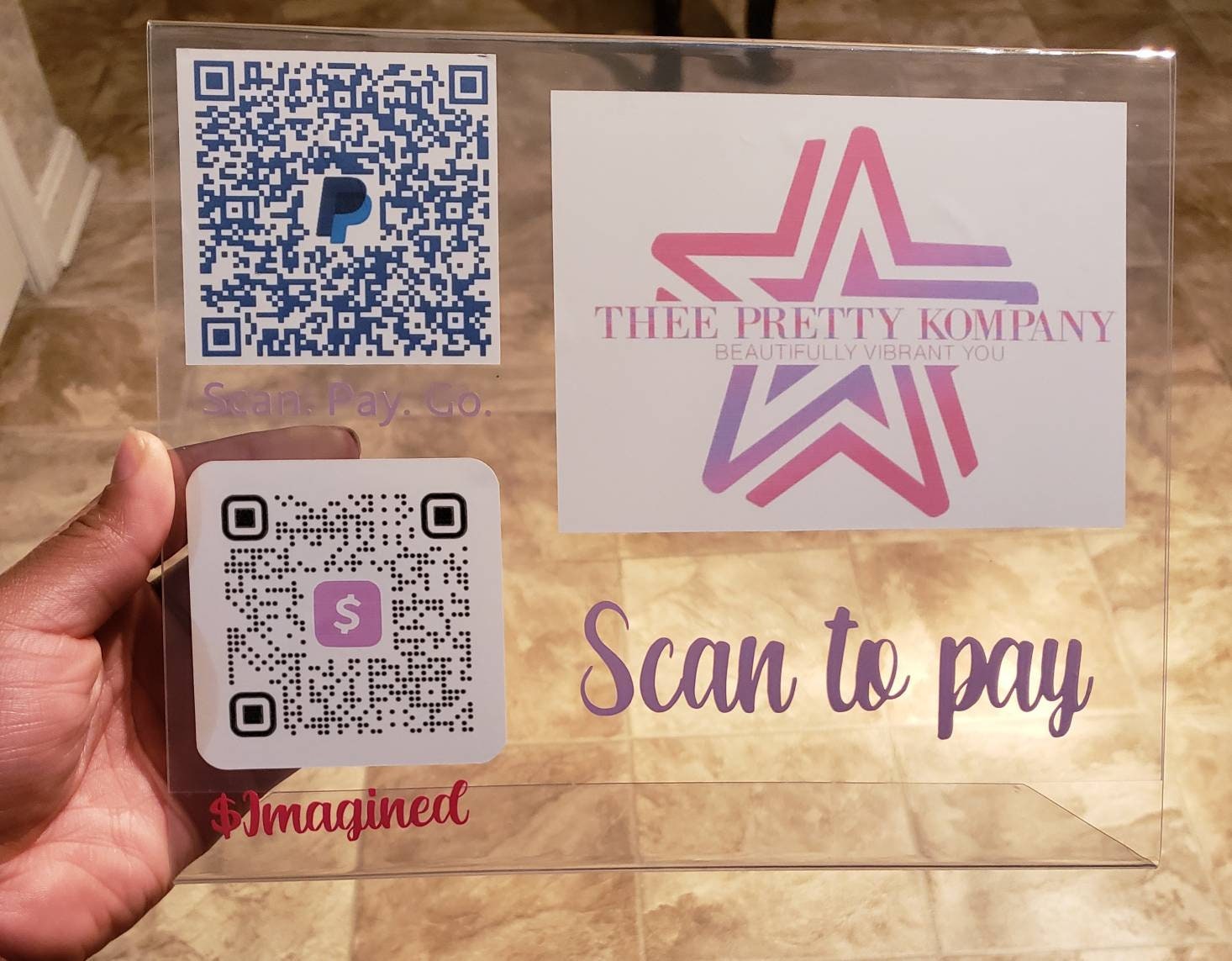 Pay Frame/ QR Code Frame/ Money Frame/ Logo Frame - Etsy