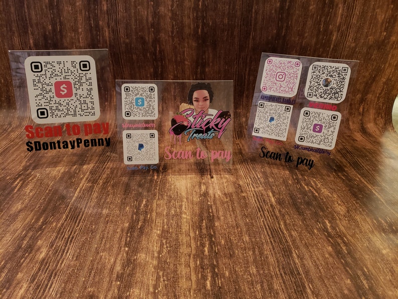 Pay Frame/ QR Code Frame/ Money Frame/ Logo Frame - Etsy