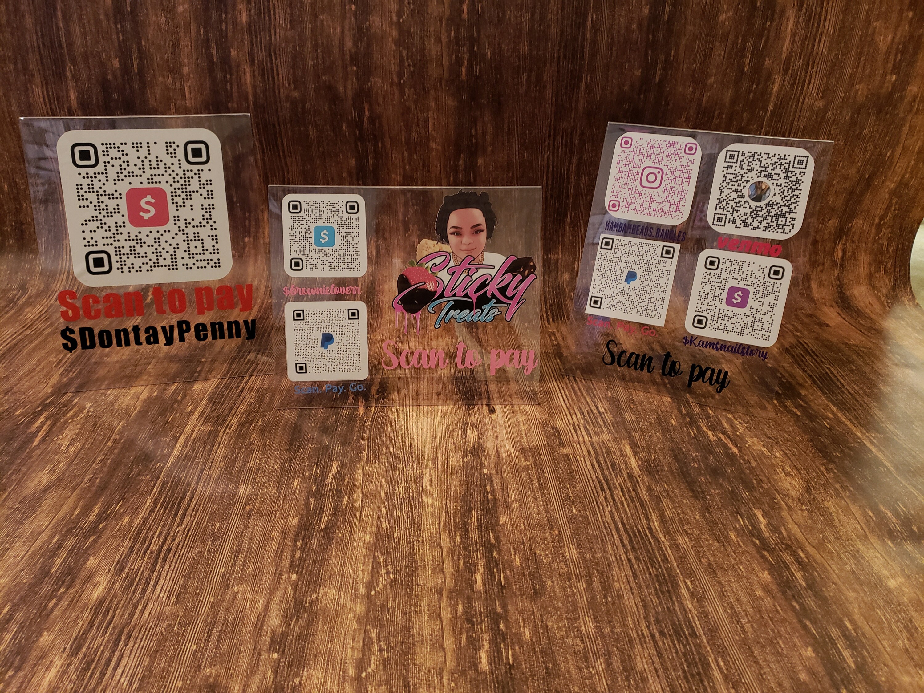 Pay Frame/ QR Code Frame/ Geldrahmen/ Logo Rahmen - Etsy.de