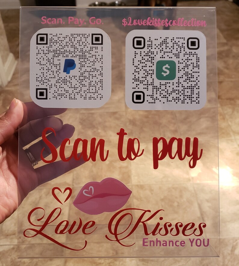 Pay Frame/ QR Code Frame/ Money Frame/ Logo Frame - Etsy