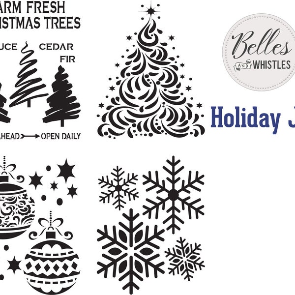 Holiday Stencils - Etsy