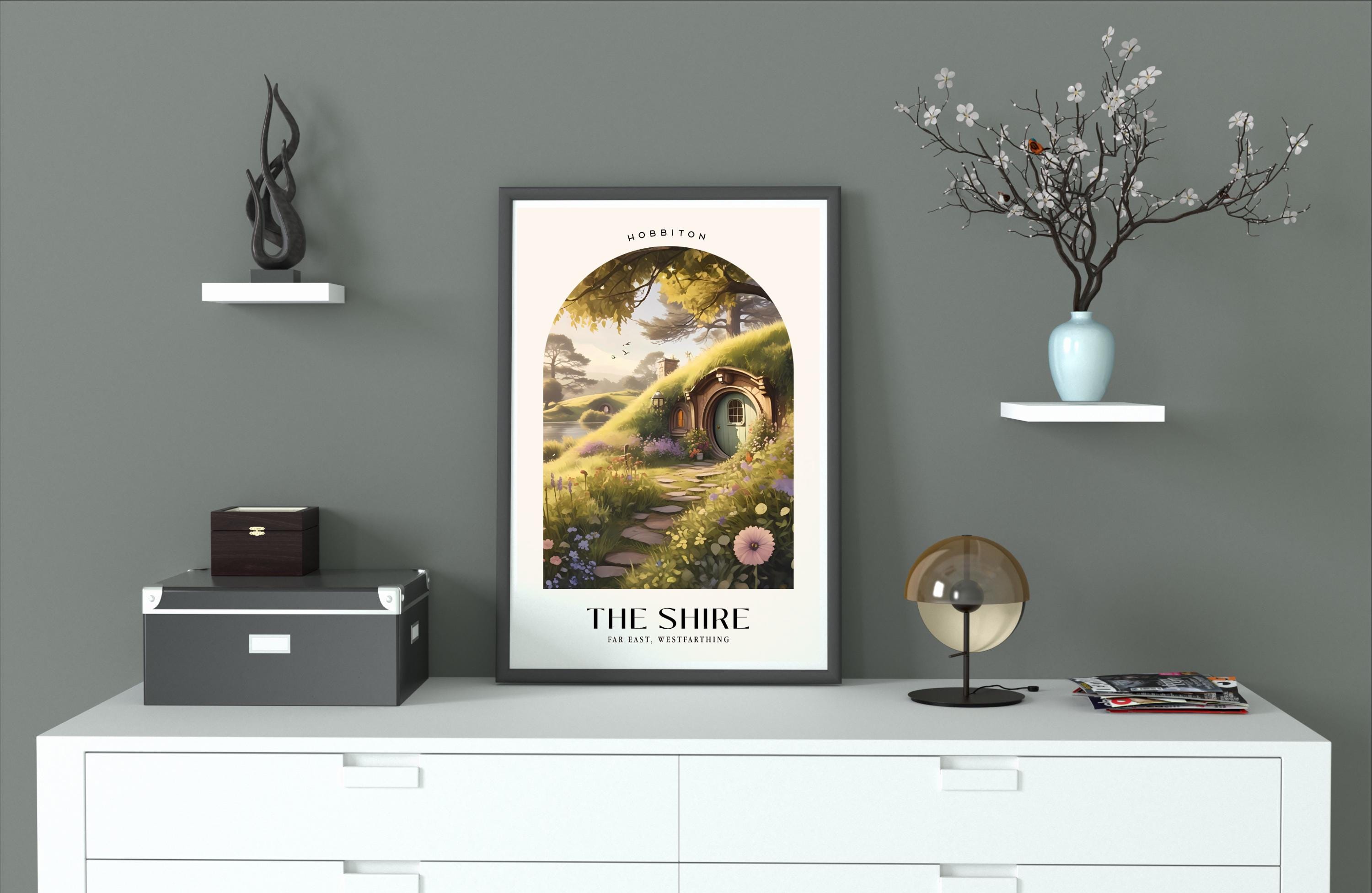 The Shire Hobbiton Printable Art | Lord of the Rings Wall Decor | Cozy ...
