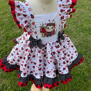 Girl Lady Bug Dress ,spring Dress,bug Dress,toddler Spring Dress,girl ...