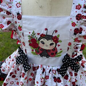 Girl Lady Bug Dress ,spring Dress,bug Dress,toddler Spring Dress,girl ...