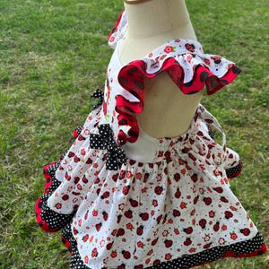 Girl Lady Bug Dress ,spring Dress,bug Dress,toddler Spring Dress,girl ...