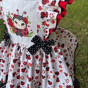 Girl Lady Bug Dress ,spring Dress,bug Dress,toddler Spring Dress,girl ...