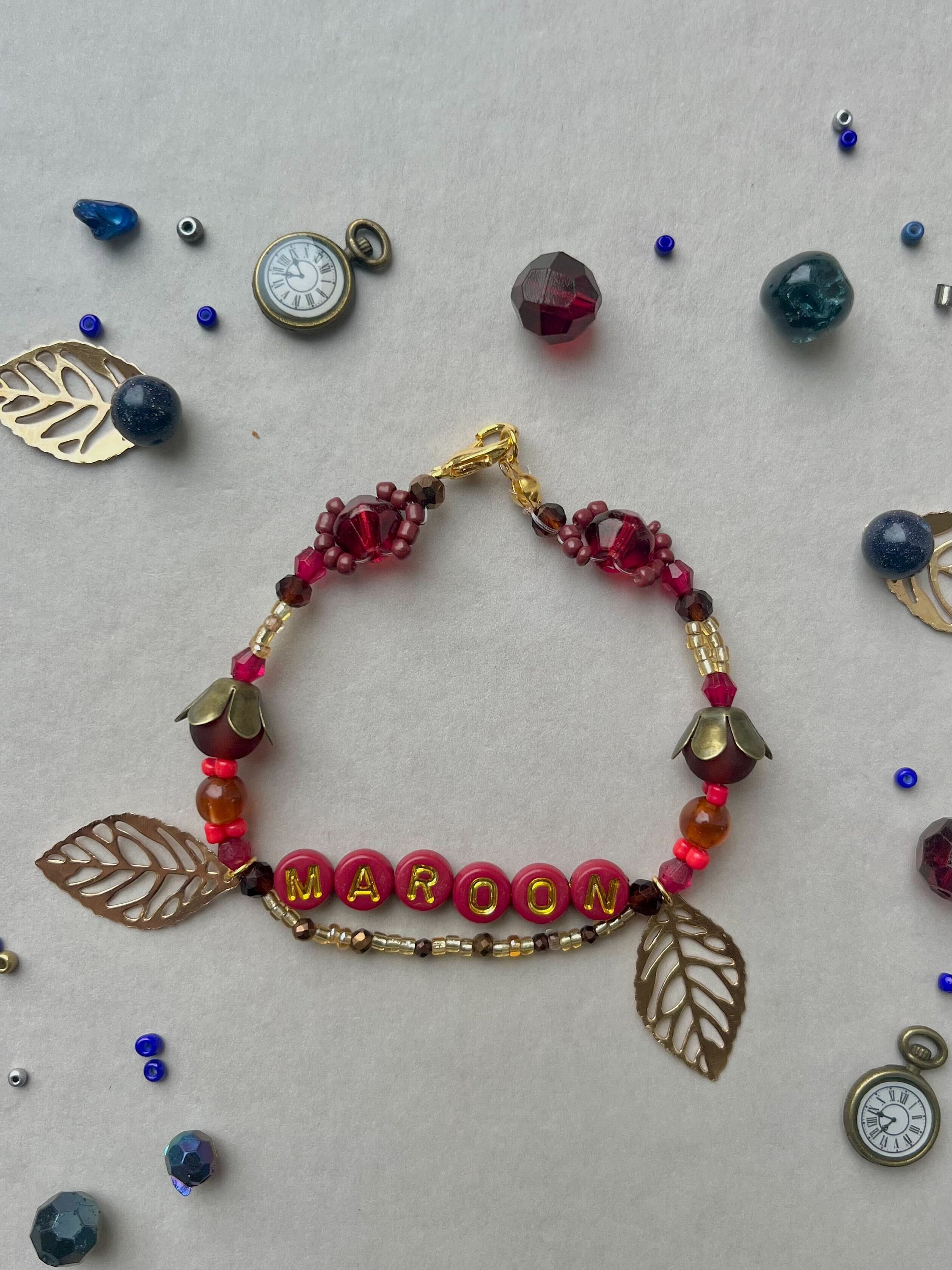 Maroon Bracelet Eras Version Midnights - Etsy