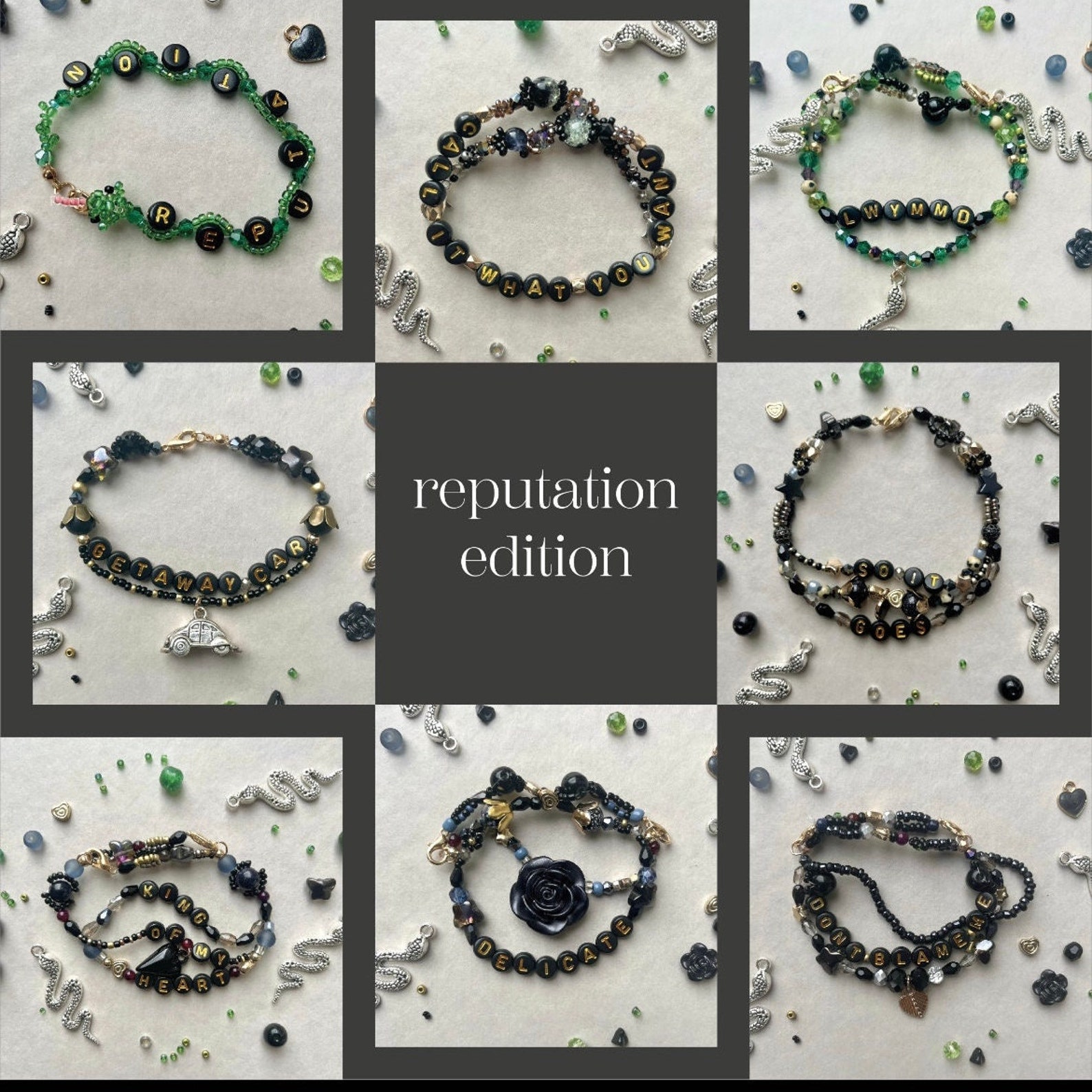 Getaway Car Bracelet Eras Version Reputation - Etsy